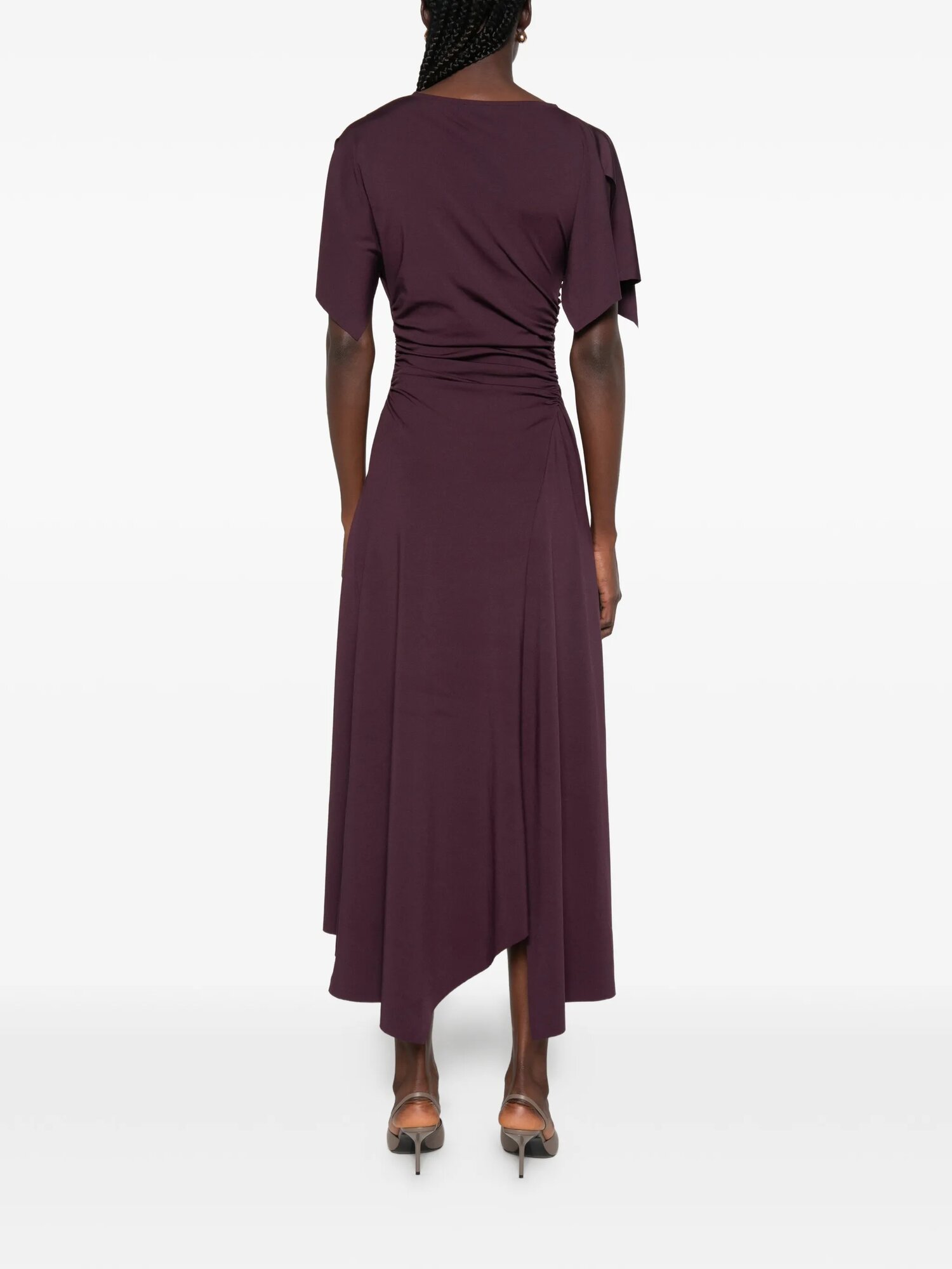 Платье Victoria Beckham Blousey, размер 6, purple — фото 1