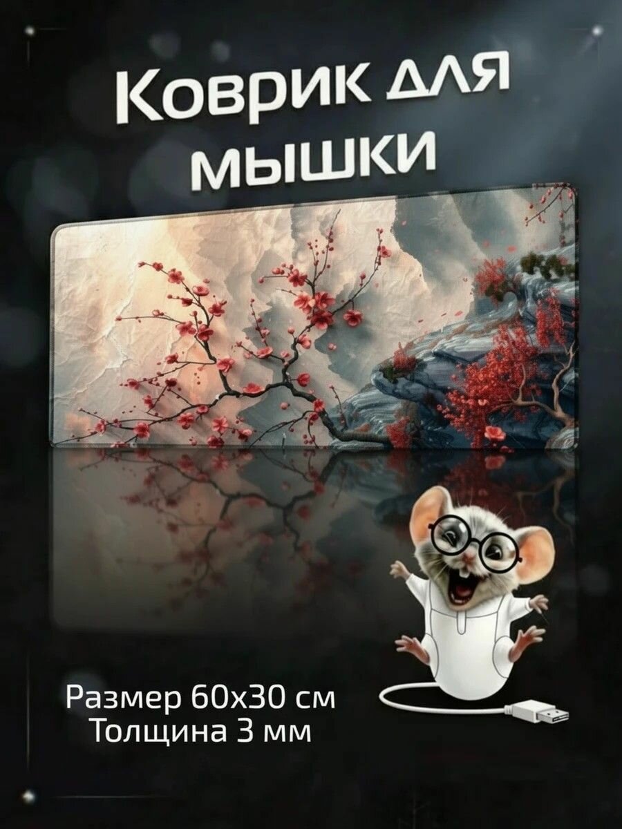 Коврик для мышки, XL, бежевый, серый