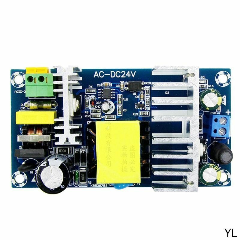 AC 110V 220V to DC 24V 6A AC-DC Импульсный блок питания Модуль платы понижающего преобразователя 100 Вт XK-2412-24 Источник постоянного тока