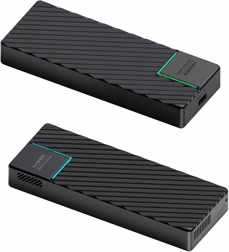 Hagibis Корпус M.2 40 Гбит/с, корпус для твердотельного накопителя NVMe USB4, внешний алюминиевый корпус для твердотельного накопителя PCIe 3.0x4 USB-C, ключ B&M+M 2230/2242/2260/2280