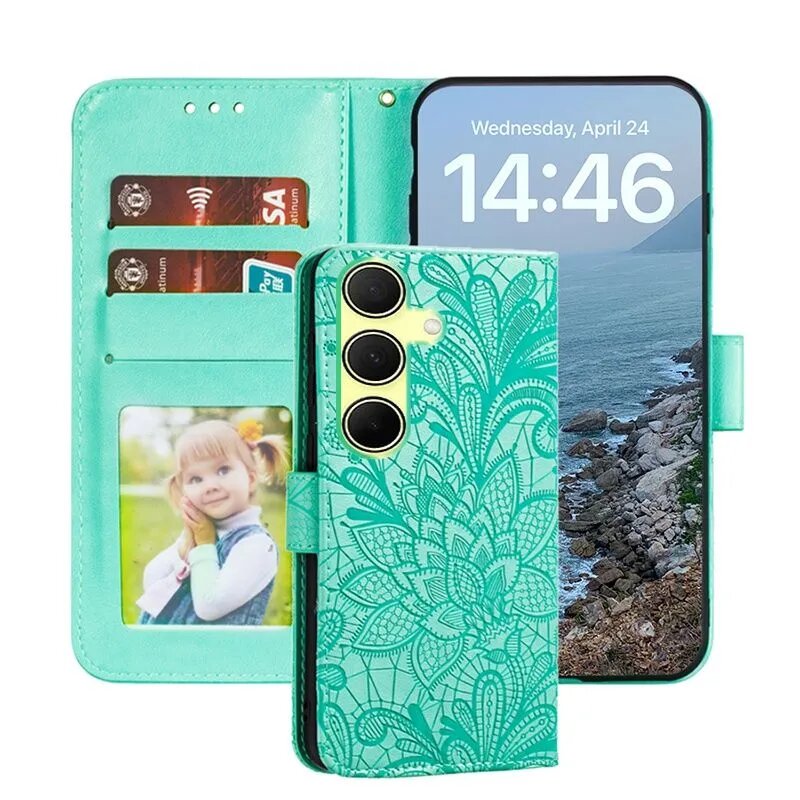 Чехол книжка на Samsung Galaxy A25 5G чехол для самсунг a 25 sm-a256f a256 кожаный кошелек женская мода
