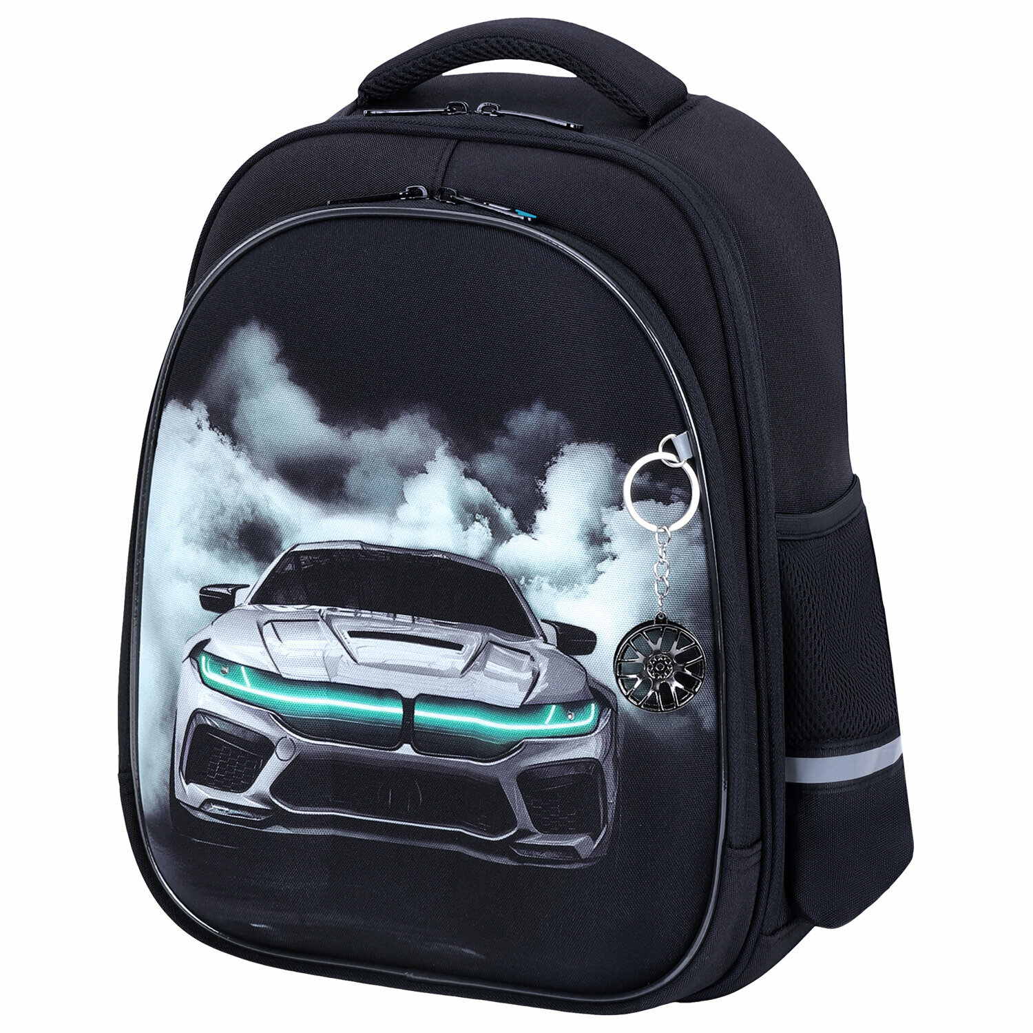 Brauberg Ранец Stable 2 отделения с брелком Smoky car LED-лампочки 274389