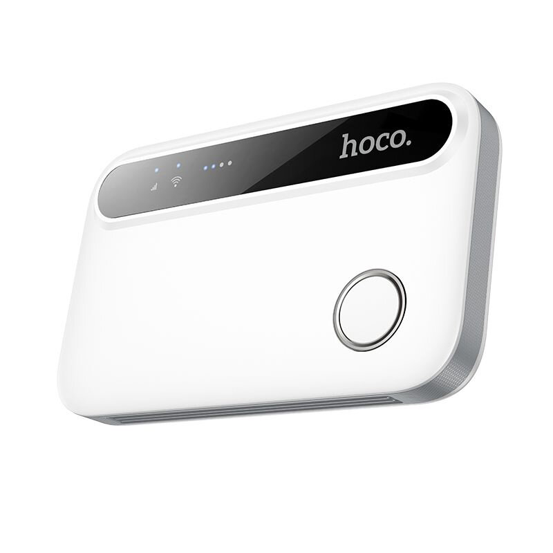 Портативный Wi-Fi роутер с SIM картой, Hoco HI41 Mobile portable Wi-Fi 150 Mbps/2.4G, Sim 4G LTE, 2100 mAh, Белый