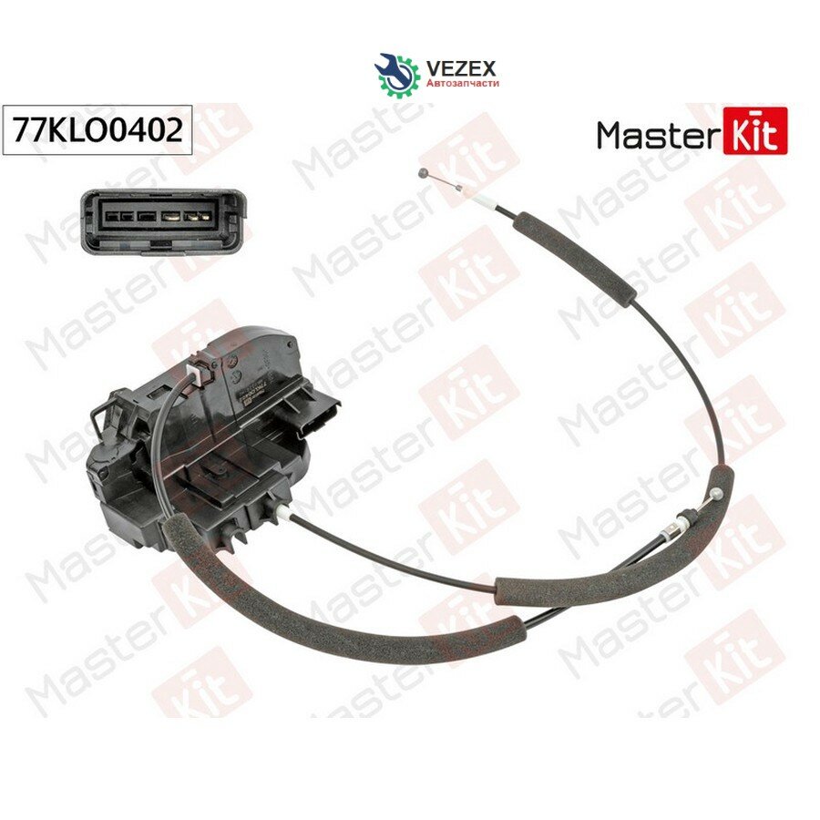 MASTERKIT 77KLO0402 77KLO0402 Замок двери зад. лев. Nissan PATHFINDER (R51M) 2005 - 2015