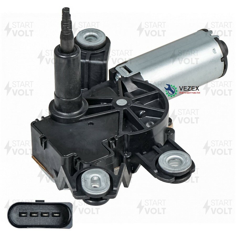 STARTVOLT VWB1814 Моторедуктор стеклооч. задний для а/м VAG Tiguan (07-)/Tiguan II (16-)/Golf V (05-) VWB 1814