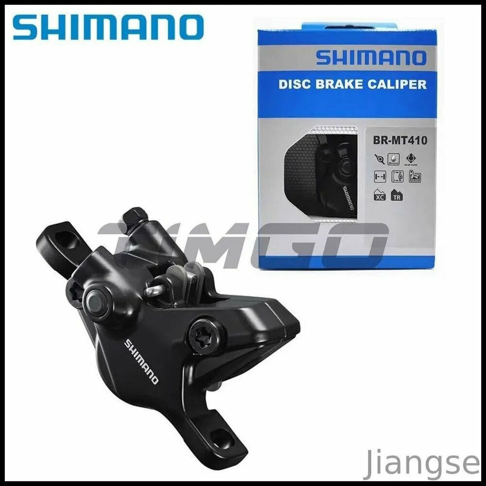 Калипер гидравлических тормозов, Shimano Deore, BR-MT410, в коробке