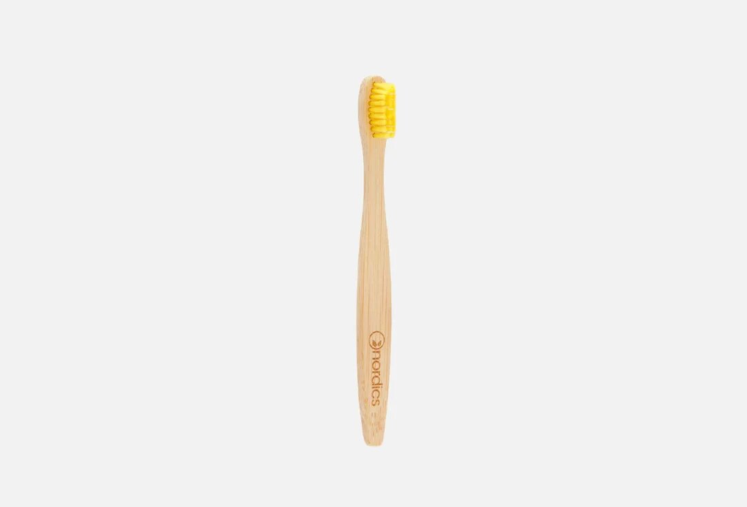 Nordics BAMBOO, 3+ Детская зубная щетка средней жесткости 1шт