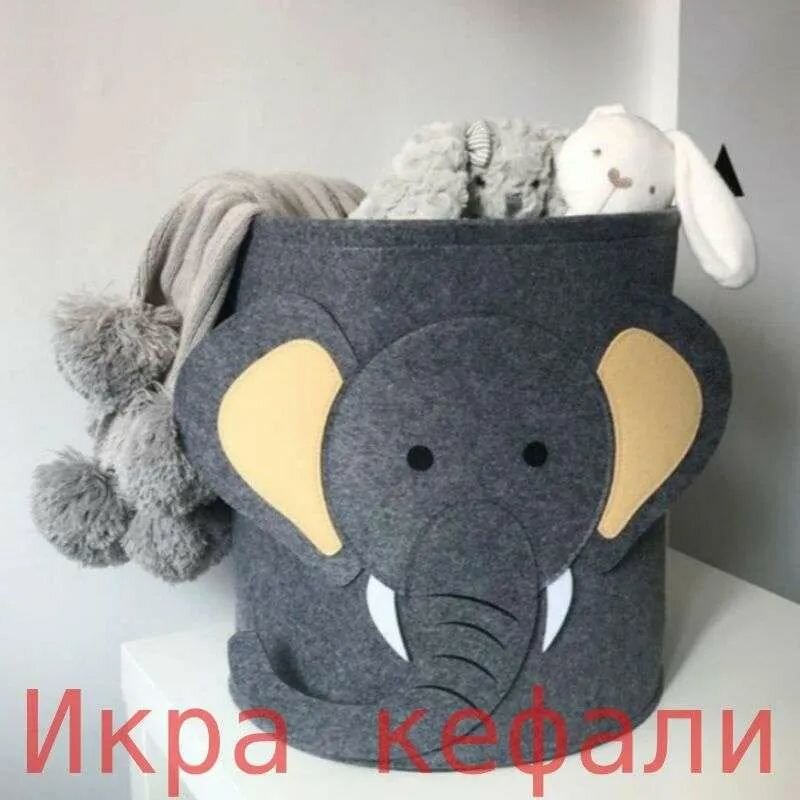 Корзина для игрушек длина 33 см, ширина 33 см, высота 37 см.