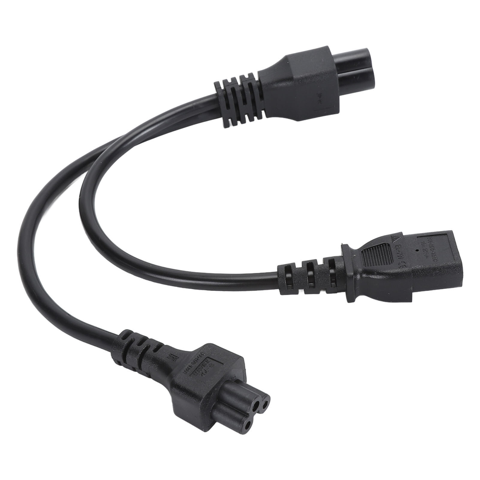 Адаптер Питания: IEC 320 C6 в C5 и C13 - Прочный Разветвитель Кабеля для Организации Рабочего Стола - Надежный Y-Кабель для Ноутбуков и Мониторов