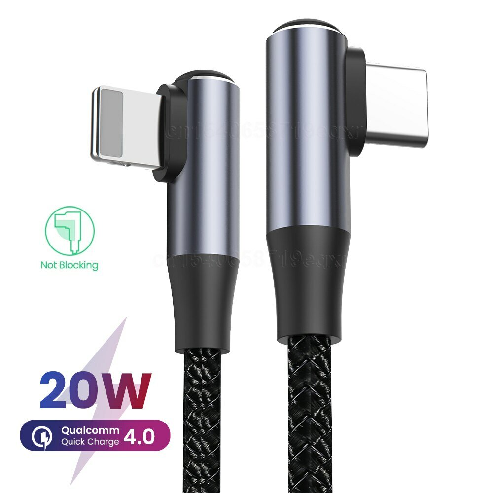 20 Вт PD USB-кабель для iPhone 13 12 Mini 12 11 Pro Max New SE XR XS 3A Fast USB Type C на 8-контактный кабель для перед