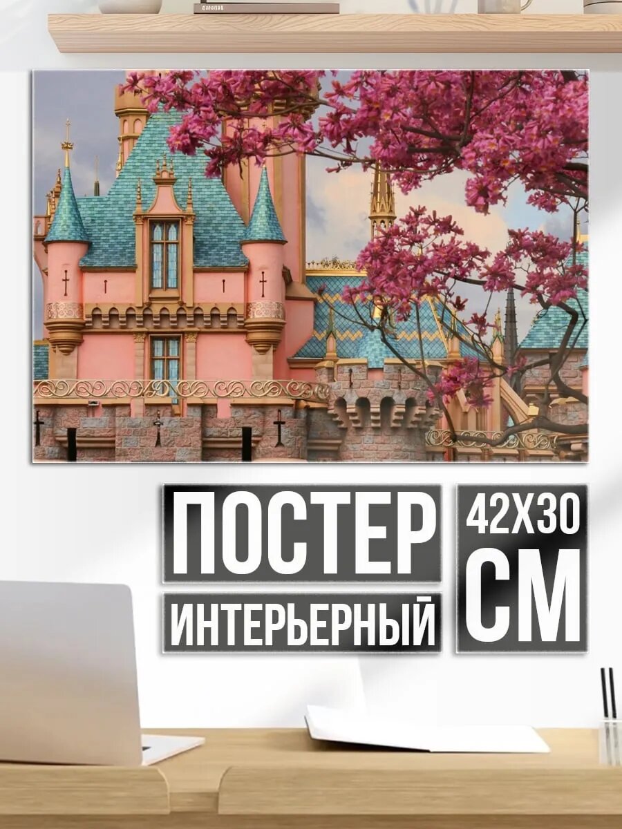 Плакат постер Замок Дисней