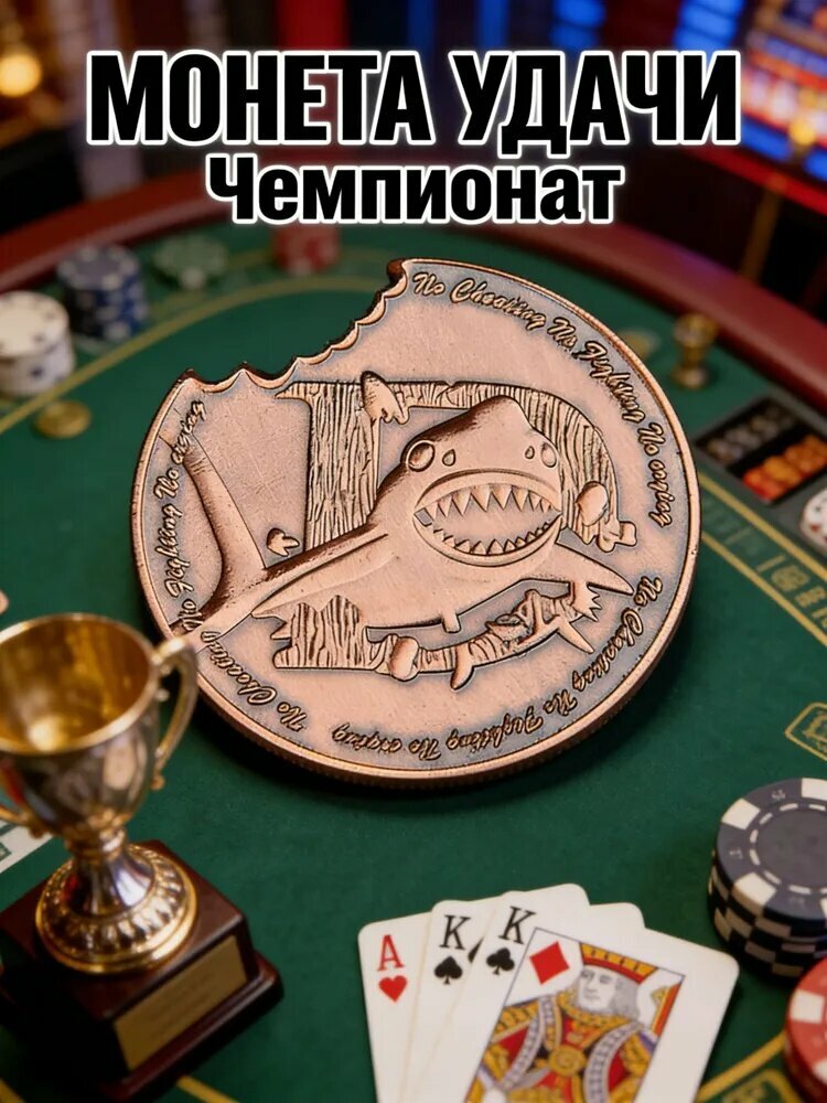 Набор монет для покера Удача / Подарок для игрока