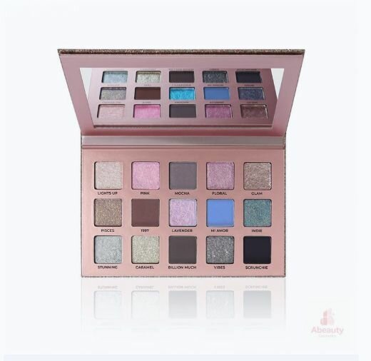 Пятнадцати цветная палитра теней для век Adept Cosmetics - Amy Loves
