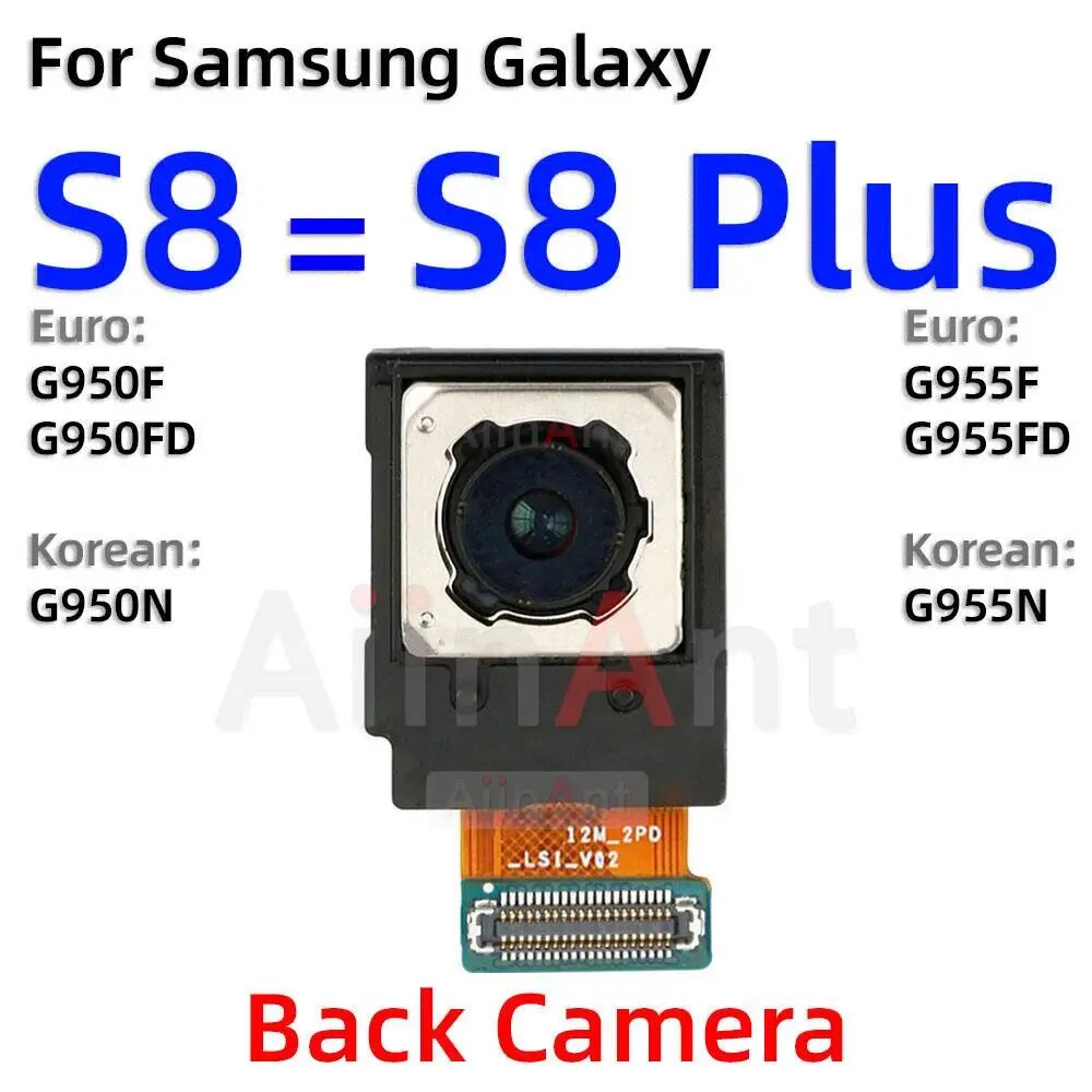 Aiinant задняя/передняя камера для Samsung Galaxy S8 S9 Plus G950U G955U G960U G965U задняя основная задняя камера гибкий кабель