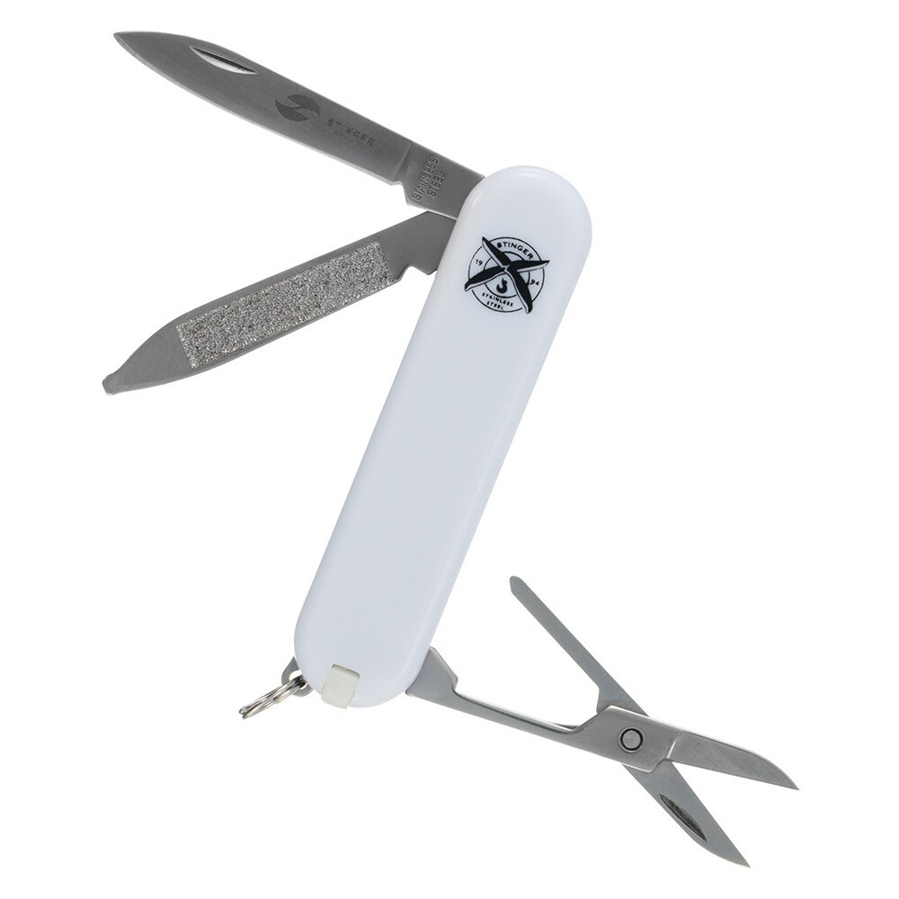 Stinger FK-K7003P-WHITE Нож перочинный stinger, 65 мм, 7 функций, абс-пластик, белый