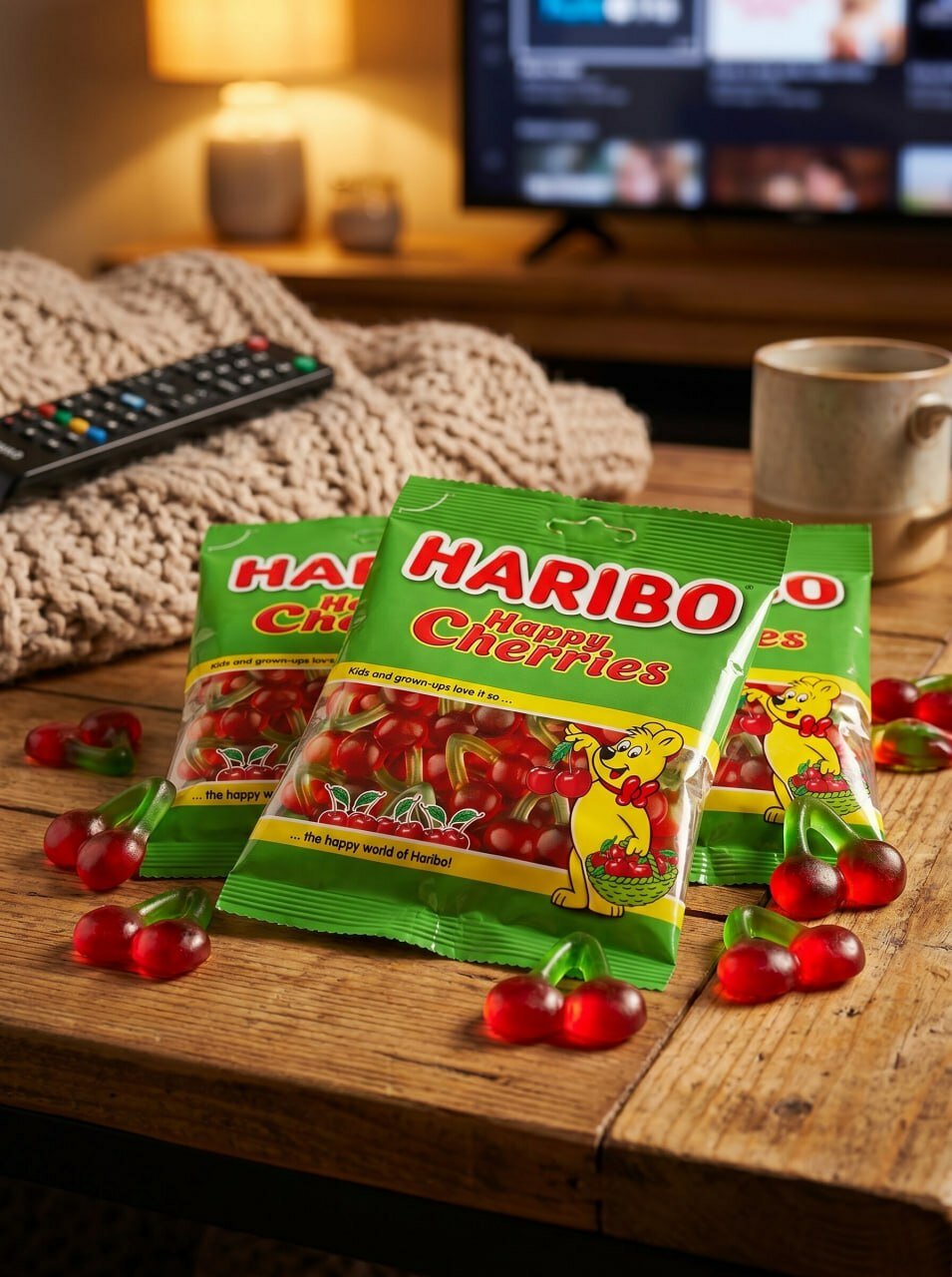 Жевательный мармелад Haribo Happy Cheries / Харибо Вишня (Испания), 100гр х 3 шт.