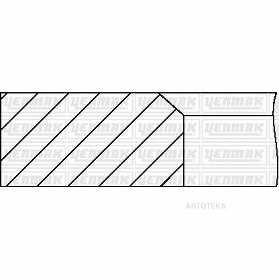 7550 mm. Кольца поршневые ком-т на ц YENMAK 9109497050