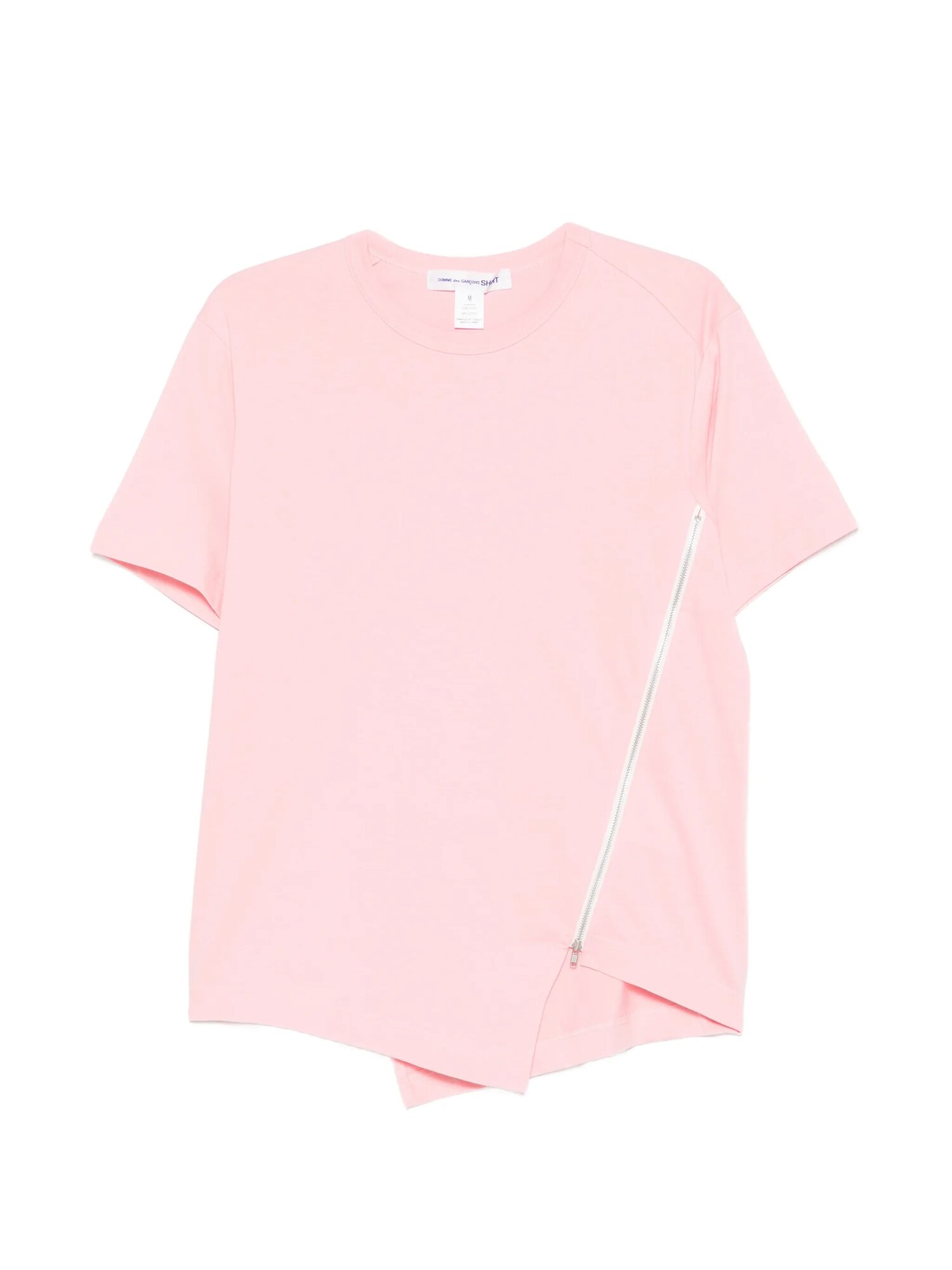 Футболка Asymmetric zip-detail T-shirt