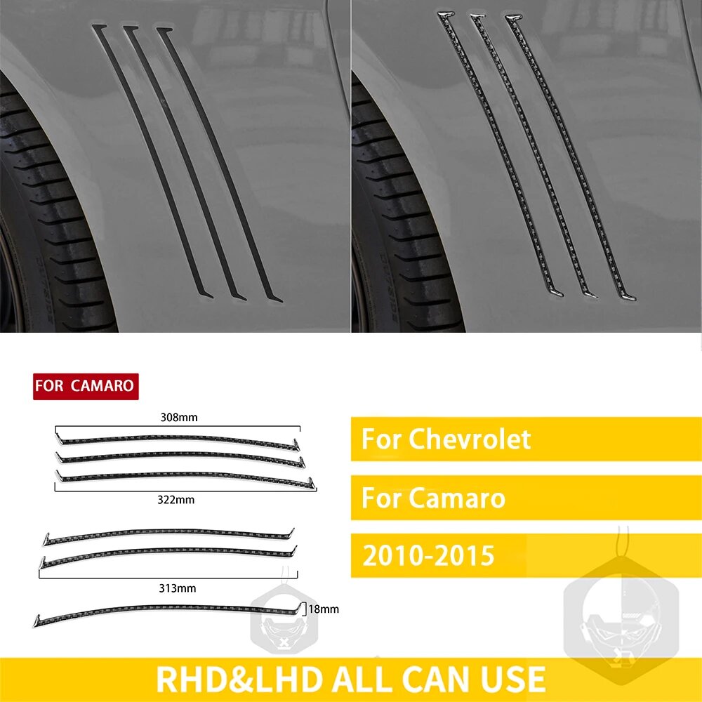 Для Chevrolet Camaro 2010 2011 2012 2013 2014 2015, аксессуары для автомобиля, интерьер из углеродного волокна, полная защита, наклейка, модифицированная