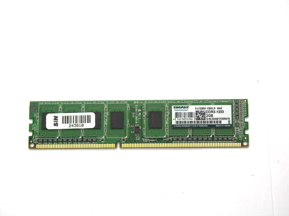 KINGMAX Оперативная память DIMM DDR3 DDR3, 1333 МГц, 1 x 2 ГБ (FLFE85F-C8KL9)