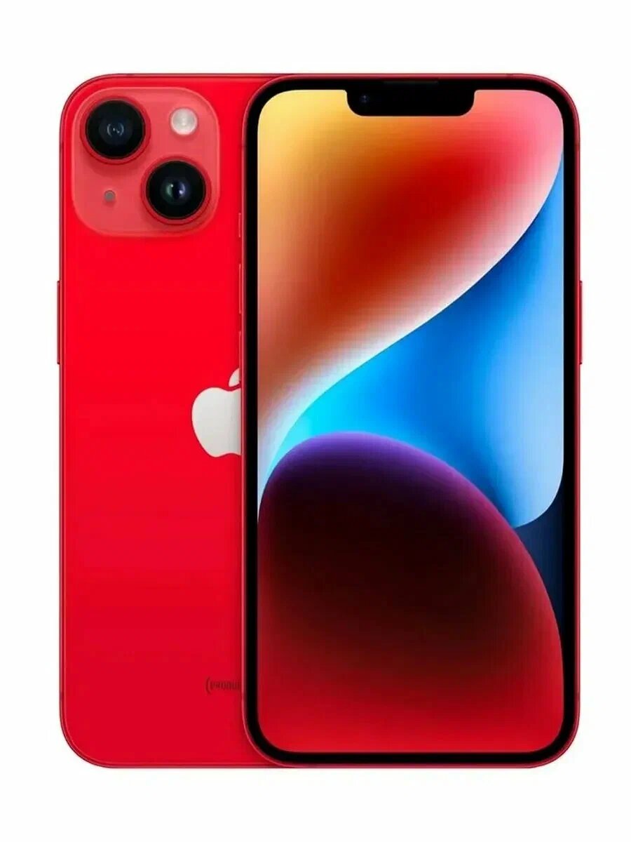 Смартфон Apple iPhone 14 128 GB (Red/Красный) IOS 16 , 6.1 Дюйм