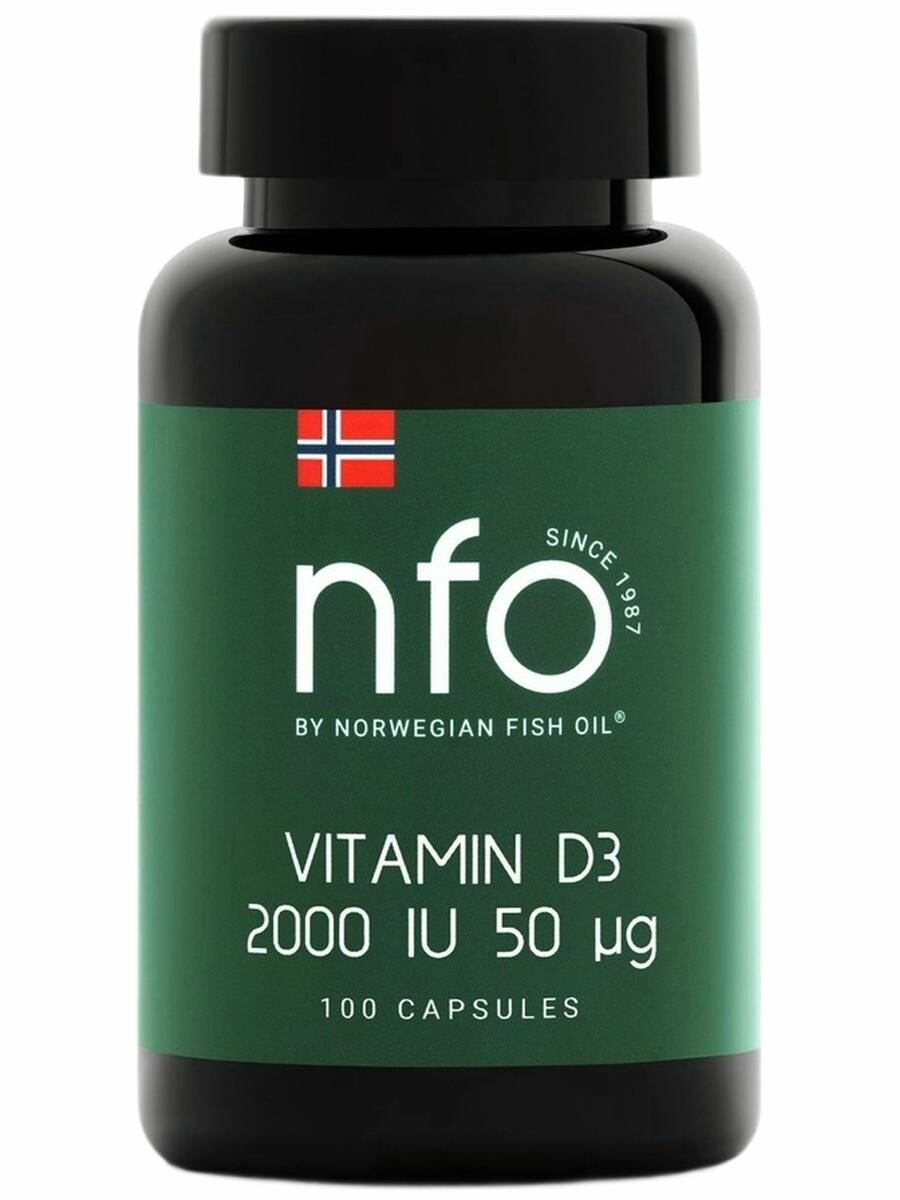 NFO Vitamin D3 2000 IU/NFO Витамин Д3 2000 МЕ 100 капсул