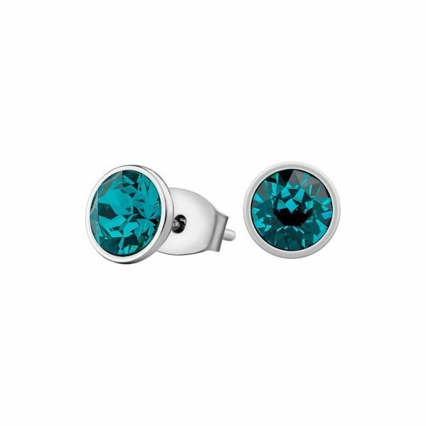Серьги пусеты, кристаллы Swarovski, хрусталь, кристалл