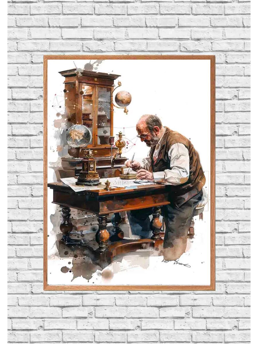 Панда-животное-астролог 2, Плакат 30x42см