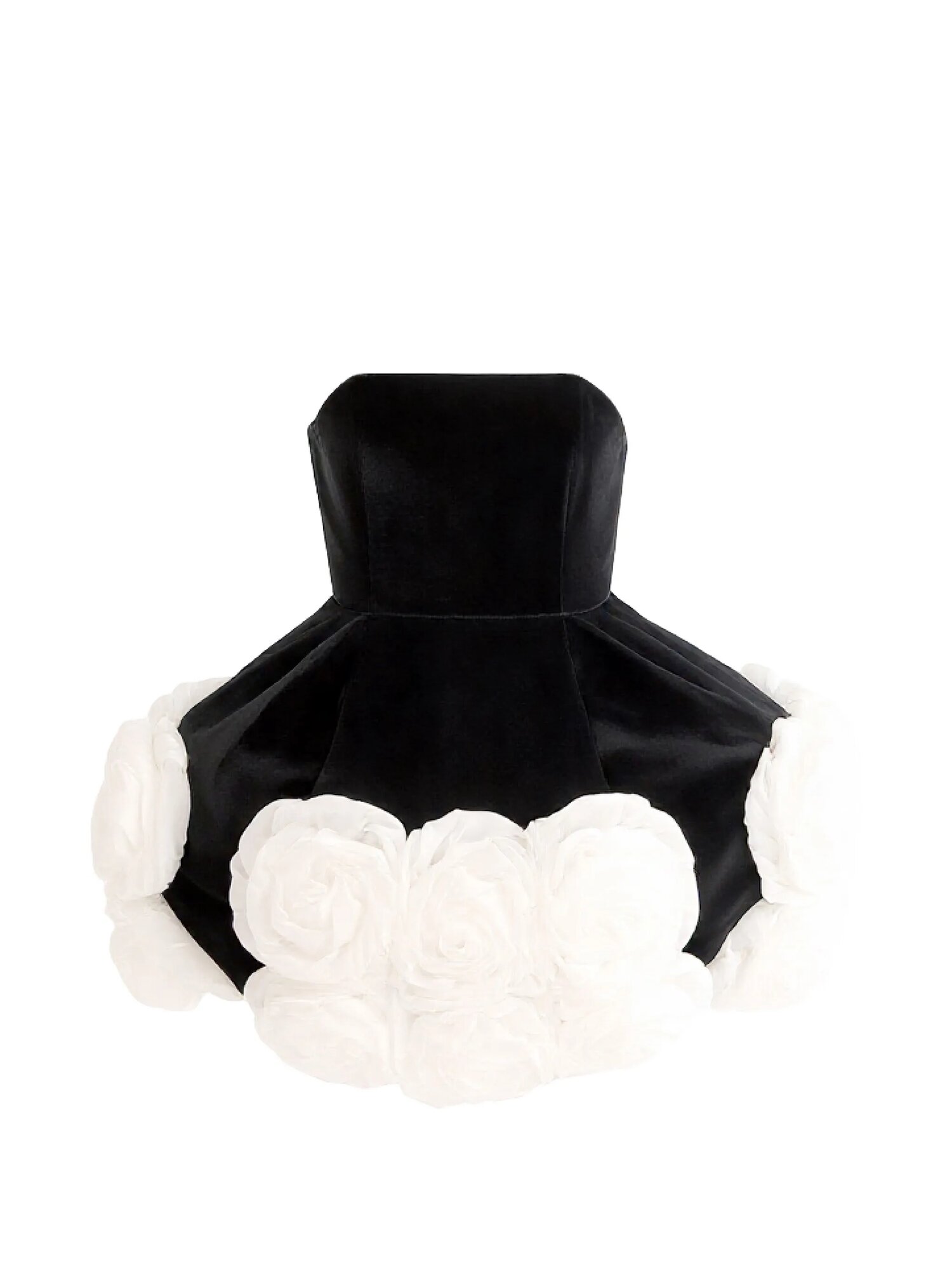 Платье Floral-detail strapless dress