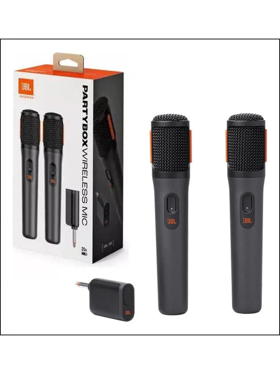 Беспроводной микрофон JBL PartyBox Wireless Mic (2 шт) , оригинал