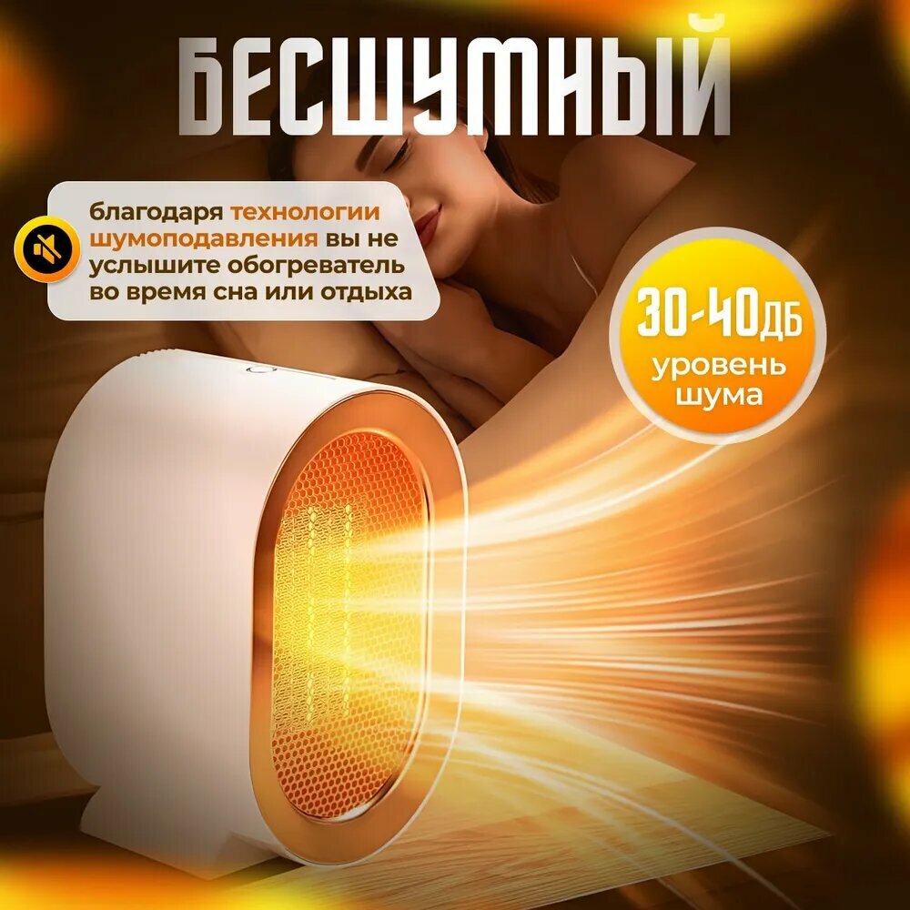 Обогреватель для дома 1200Вт, тепловентилятор — фото 1