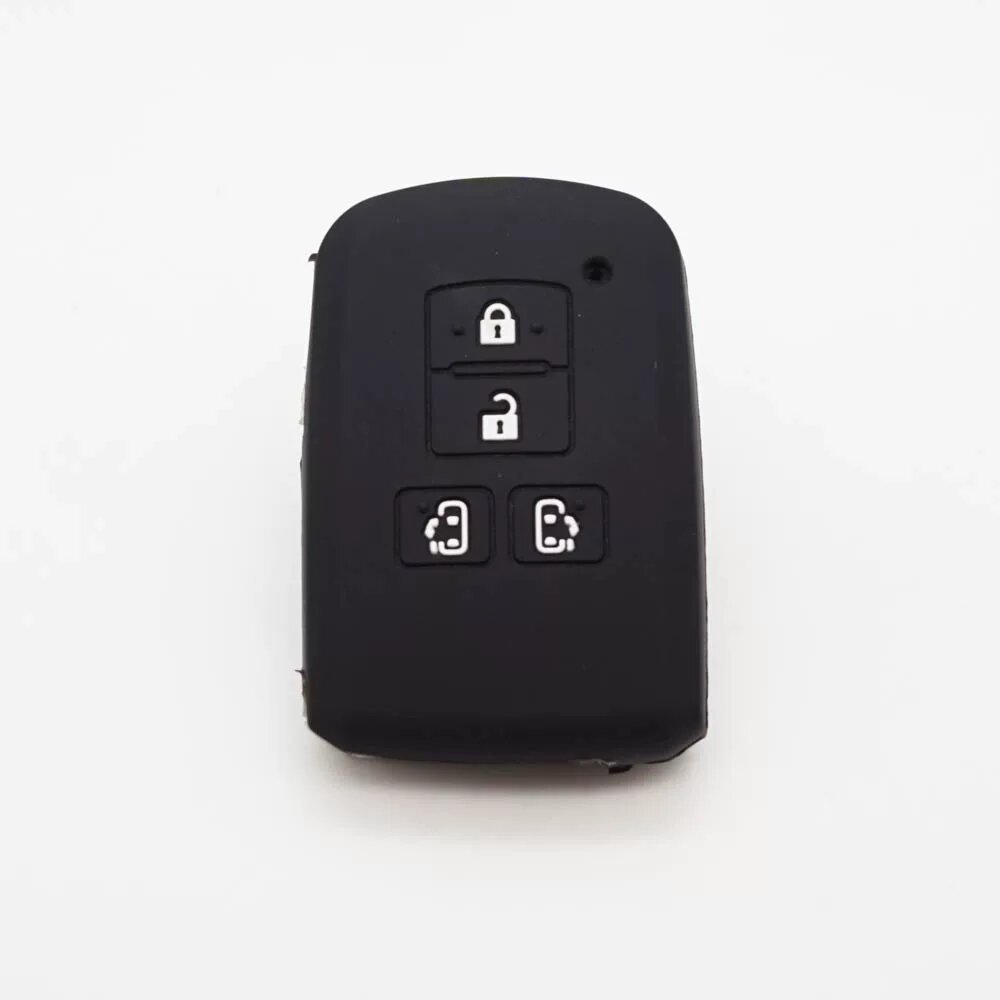 3-кнопочная силиконовая чехол для ключа автомобиля Toyota Sienna 2011-2017 в черном