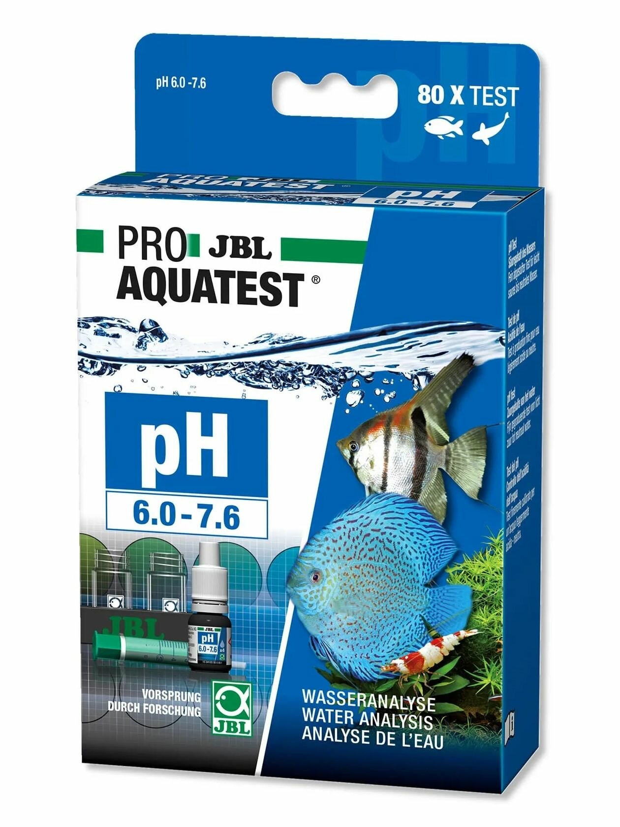 JBL ProAqua Test pH 6.0 -7.6 универсальный тест для определения уровня pH в аквариуме