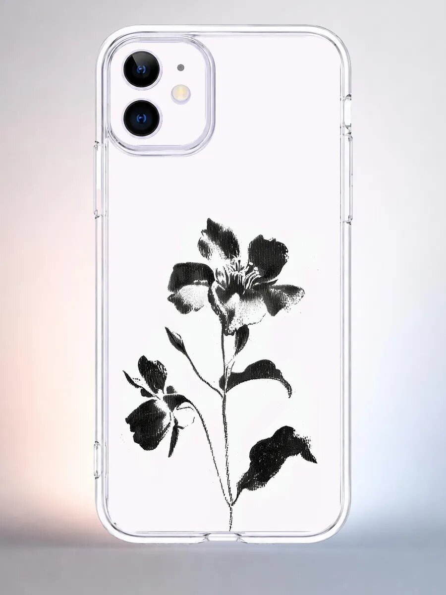 Чехол iPhone 11 deathbat череп силиконовый прозрачный