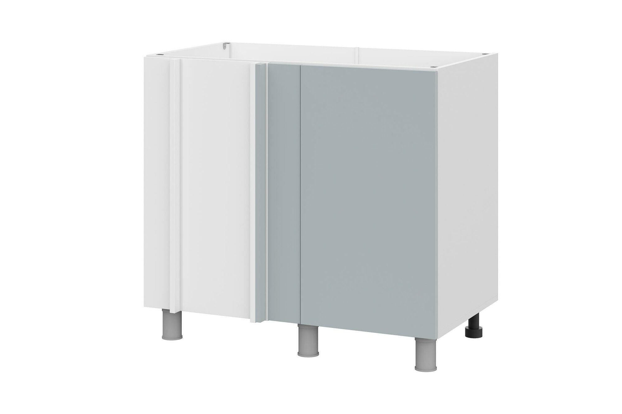Кухонный шкаф нижний угловой Нонтон Монора, 90x50.6x82.4 см, бирюзовая гладь