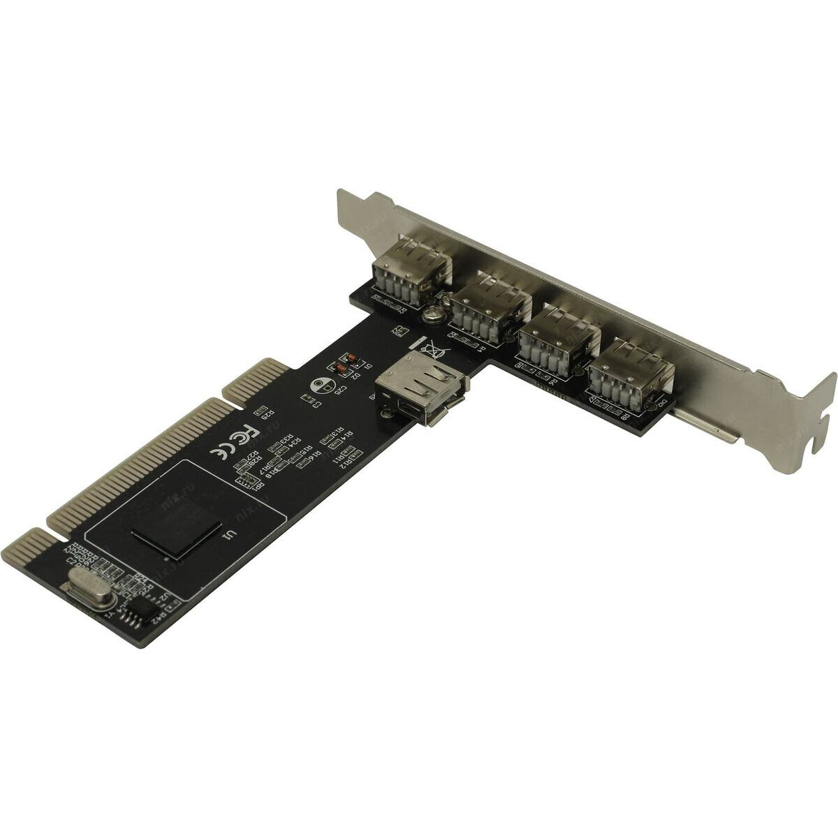 Orient NC-612 (OEM) PCI, USB2.0, 4 port-ext, 1 port-int — фото 1