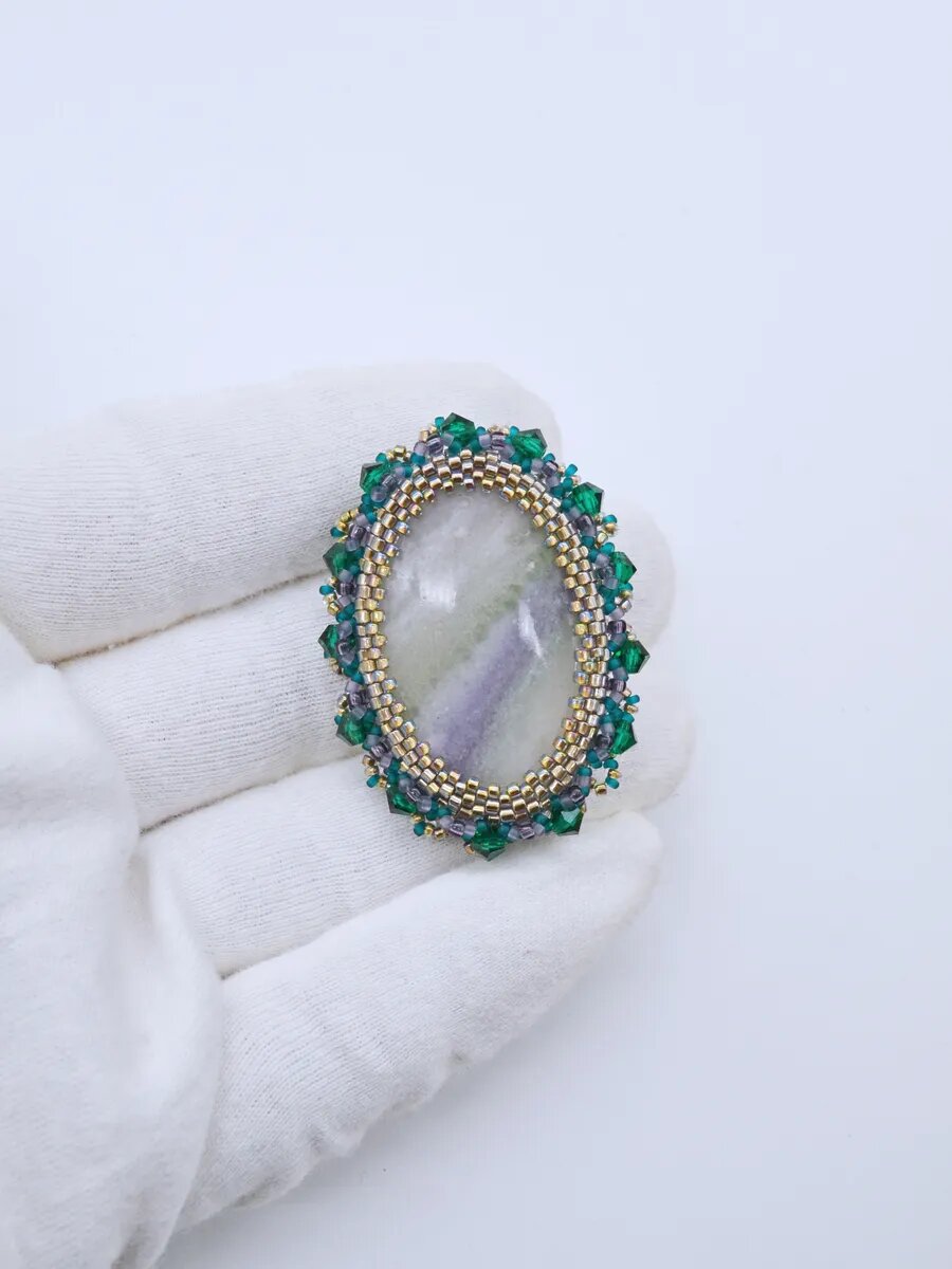 Брошь, кристалл, кристаллы Swarovski