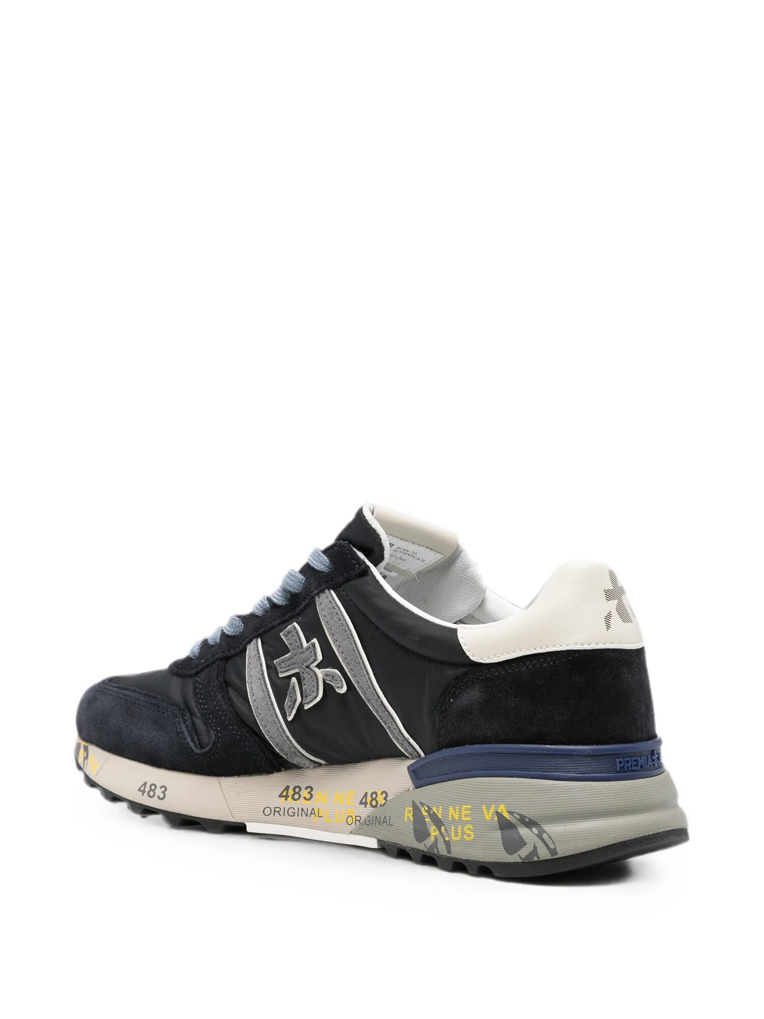 Кроссовки PREMIATA Lander logo-patch sneakers, размер 42 EU, синий — фото 1