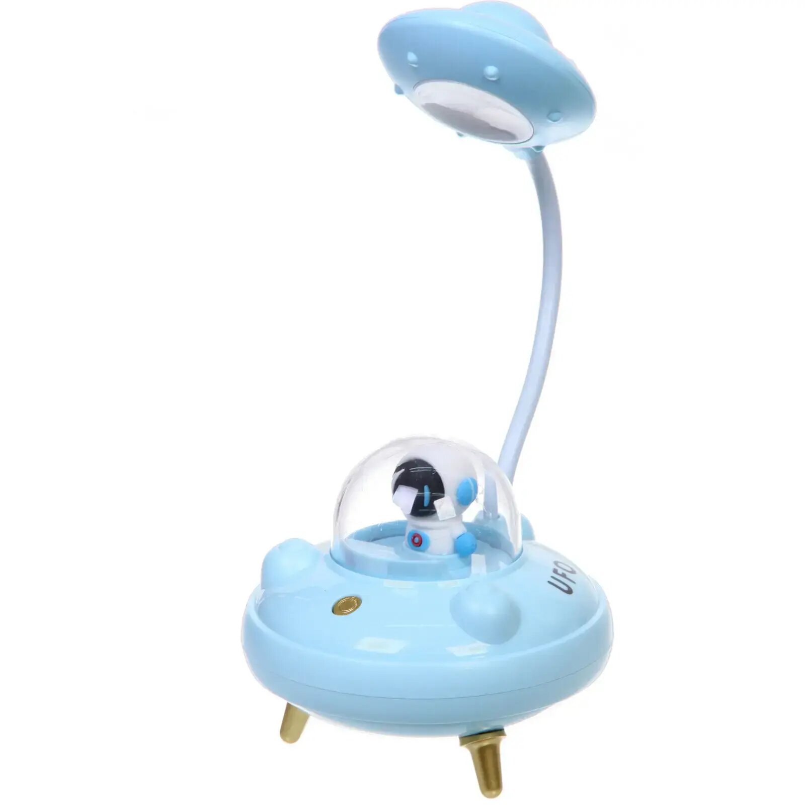 Настольная лампа «Sweet - Полёт в космос» LED, голубая, 10,8х10,8х21,5 см
