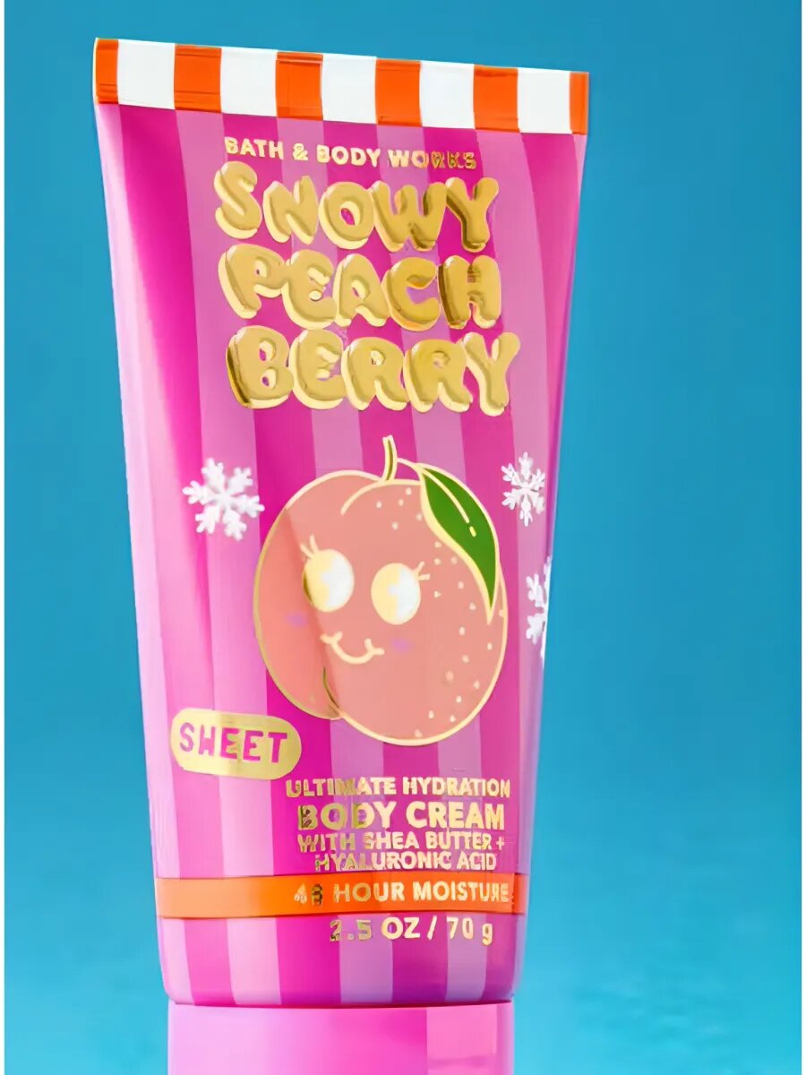Крем для тела Bath&Body Works Snowy Peach Berry 70 g