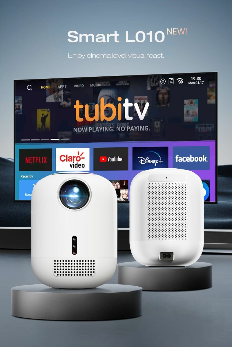 WEMI Проектор для фильмов projector, 1LCD, белый