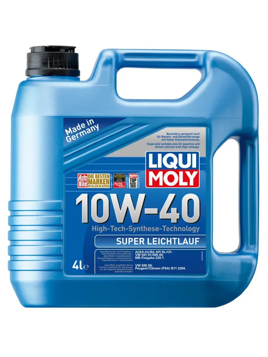 LIQUI-MOLY 10W40 SUPER LEICHTLAUF SL/CF (4л) 1916