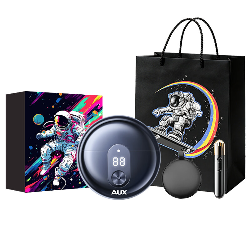 Электробритва роторная мужская AUX AS288, AS288 + Storage Bag + Nose Hair Trimmer + Astronaut Gift Bag
