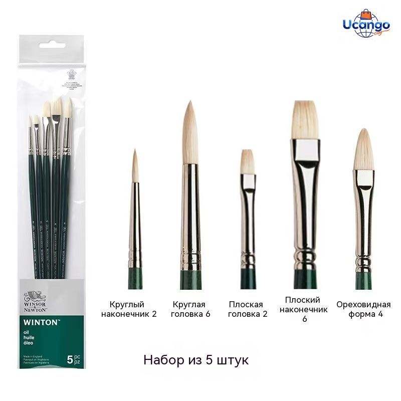 Winsor&Newton Набор кистей для рисования Ассорти № 2, 5 шт.