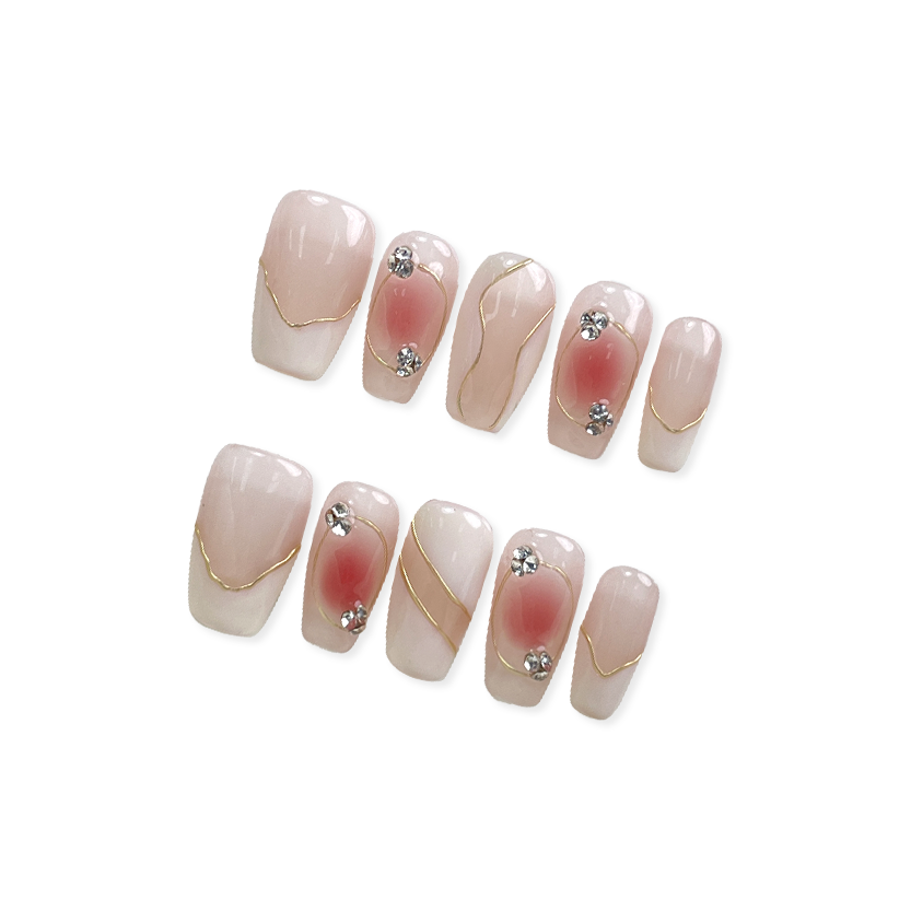 Накладные ногти FINGERBOOK XS14.5-10.5-12-11-9