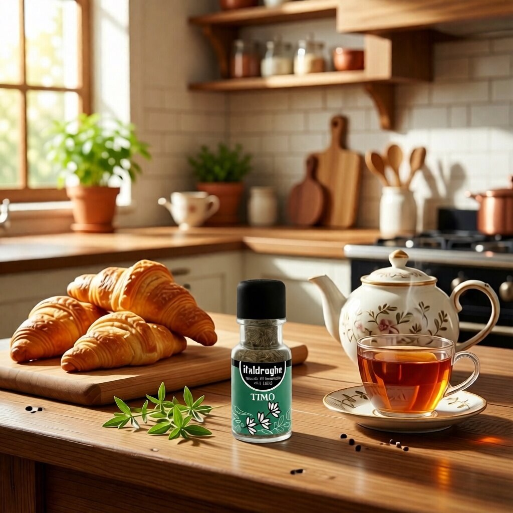 Тимьян сушеный Italdroghe, измельченный, 20 г, стеклянная банка, Италия