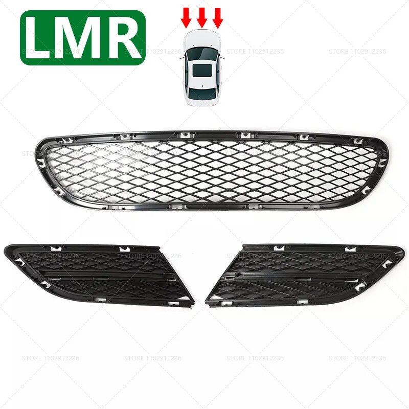 Решетка переднего бампера BMW E90 E91 2009-2012, Цвет: 3 Set