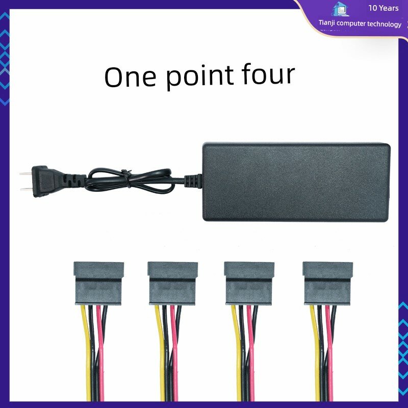 SATA внешний адаптер питания для 3.5-дюймового жесткого диска/SSD с 4 портами 8А, портативный, питание от USB