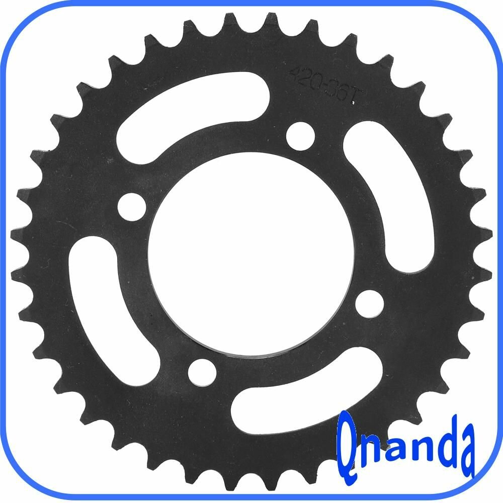 Задняя цепная звезда 36T, прочный материал, для электровелосипедов и квадроциклов