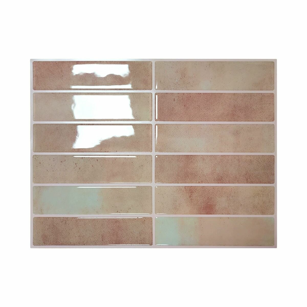 Самоклеящиеся стеновые панели наклейки , для ванной, гостиной, декора помещений и мебели, фартук для кухни на стену . Имитация кафельной плитки 22.9*29см. Комплект - 5 шт